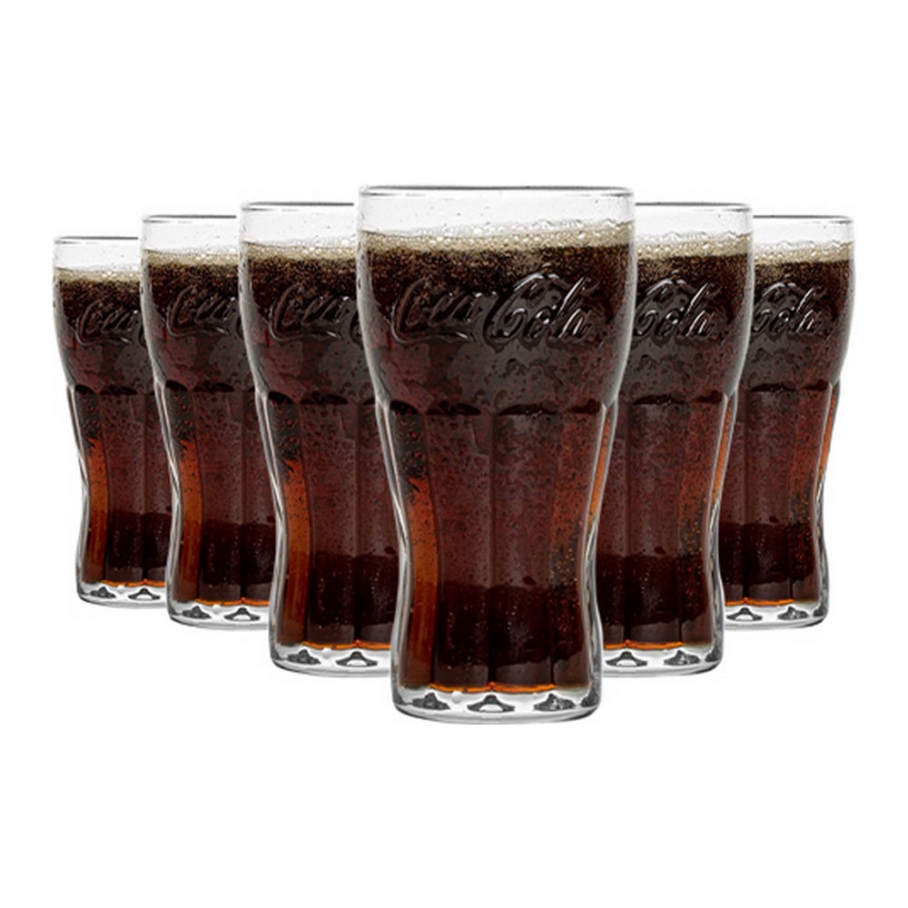 Coca-Cola - Relief-Glas 200ml - 6-er Set | Foodworld XL DE