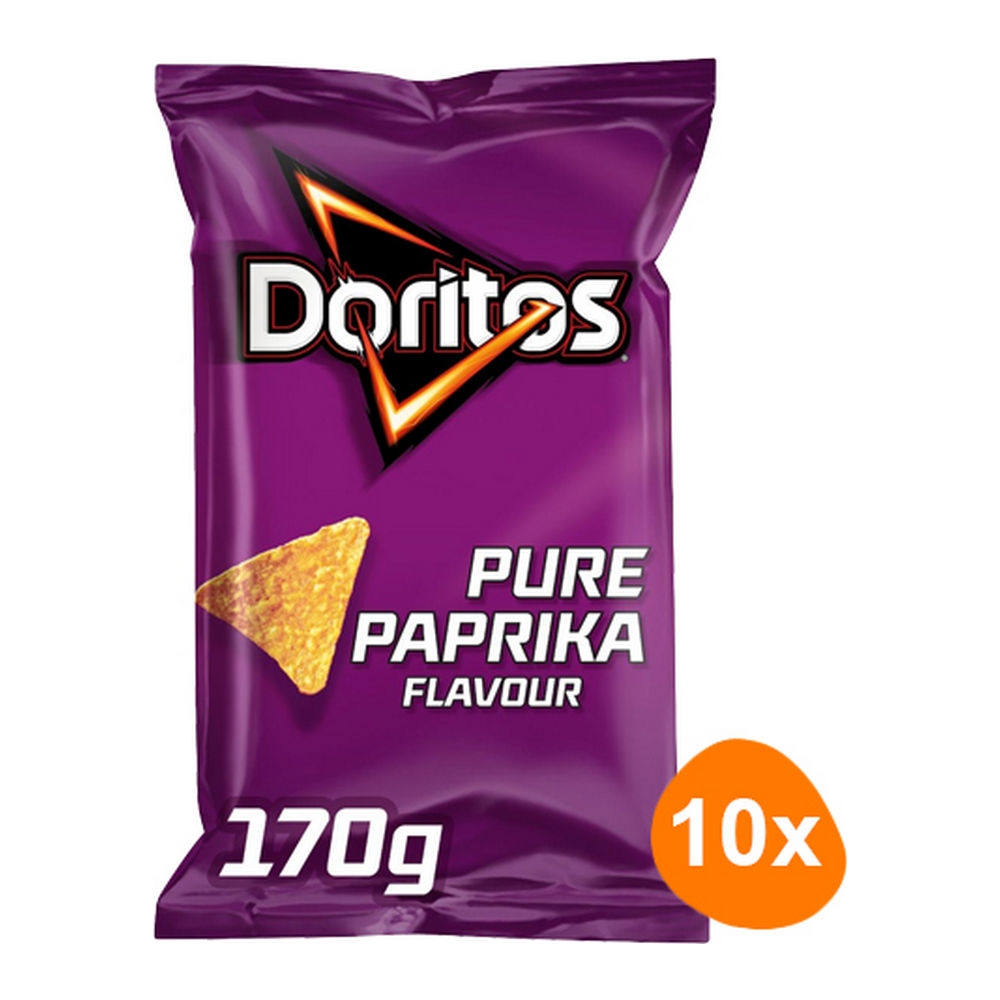 Doritos - Pure Paprika Flavour - 10x 170g | Foodworld XL DE