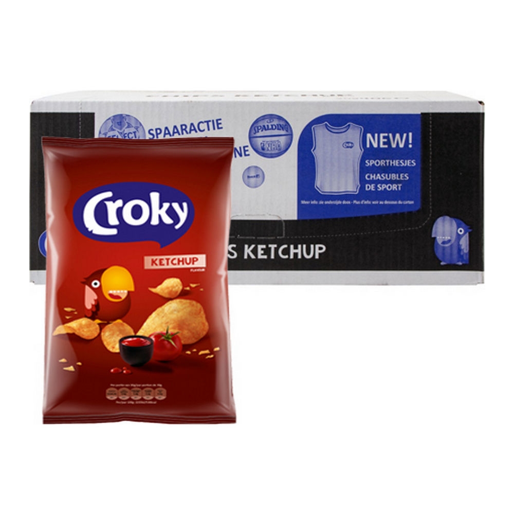 Croky - Ketchup Chips - 20 Mini Beutel | Foodworld XL DE