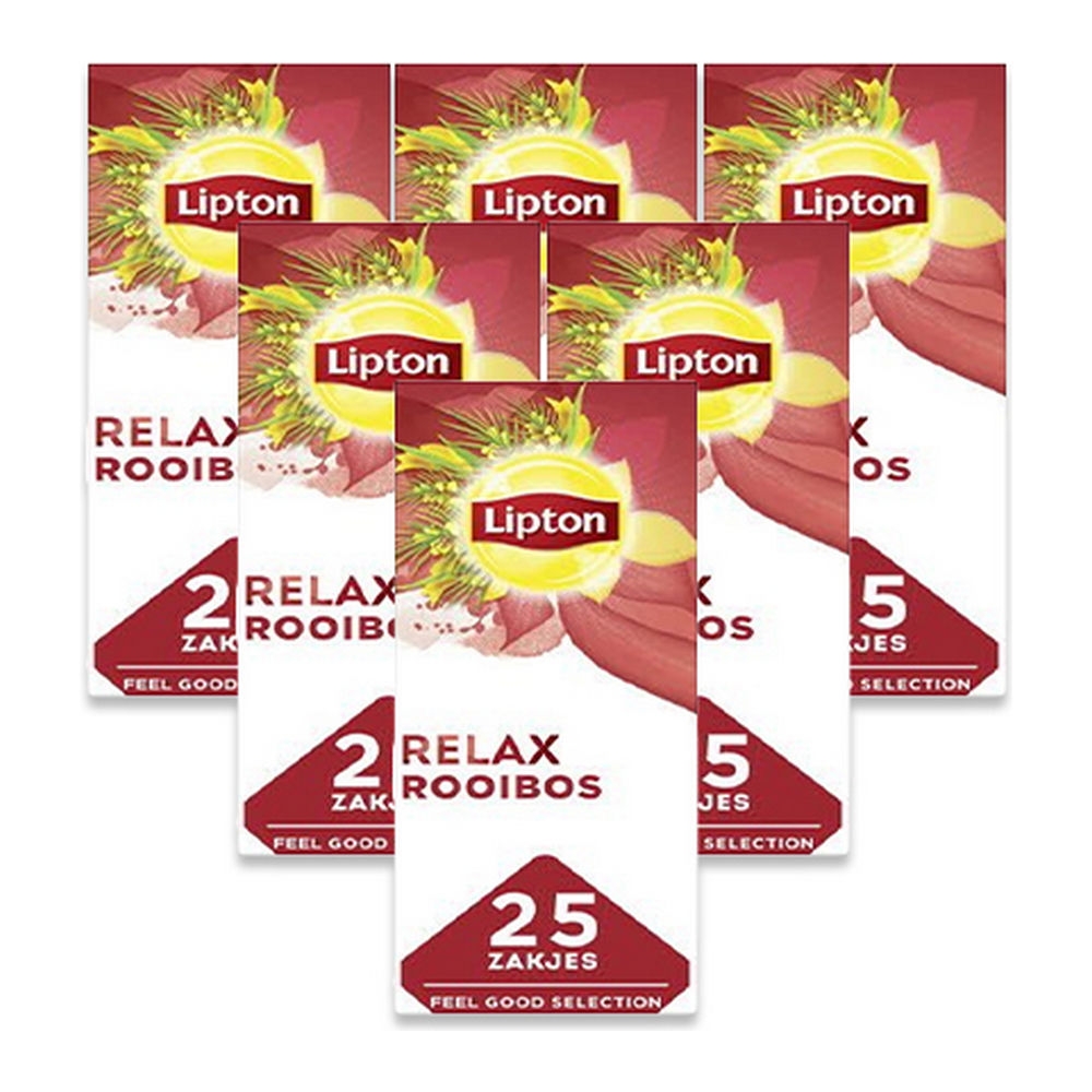 Lipton - Feel Good Selection Rooibos - 6x 25 Teebeutel | Foodworld XL DE