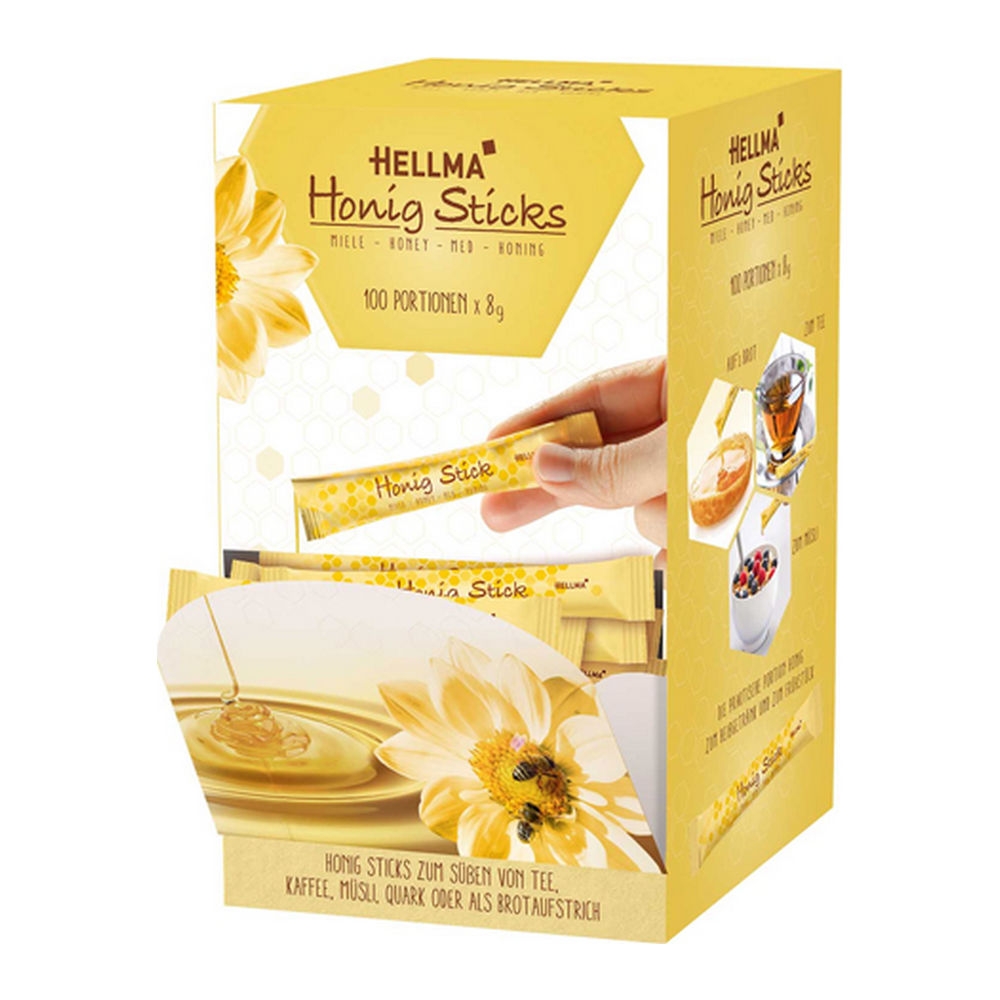 Hellma - Honig Sticks - 100x 8g | Foodworld XL DE