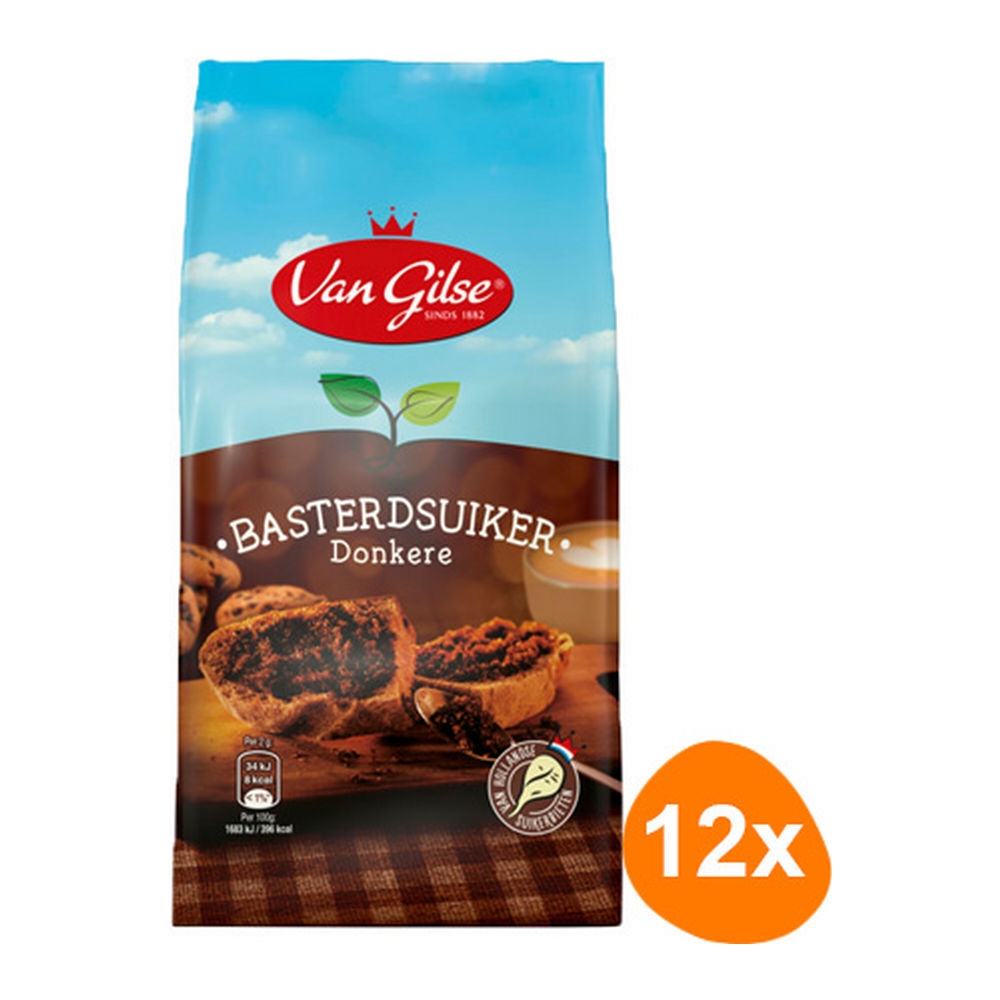 Van Gilse - Dunkler Bastard Zucker - 12x 600g | Foodworld XL DE